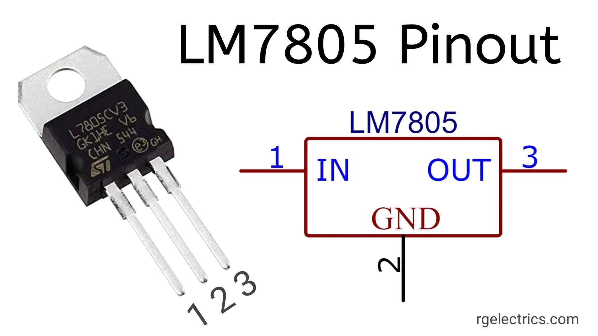 12v to 5v Converter Circuit using LM7805 — RG Electrics