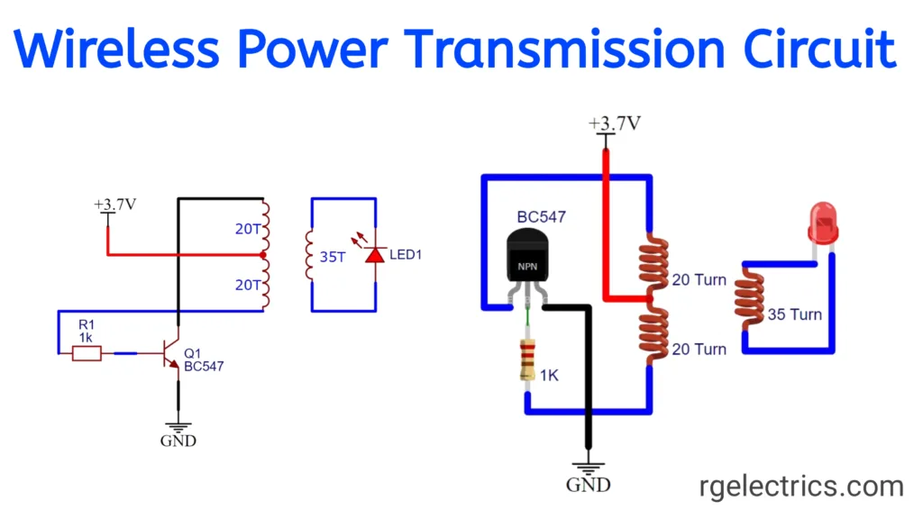 Wireless Power Transmission Circuit with BC547 — RG Electrics