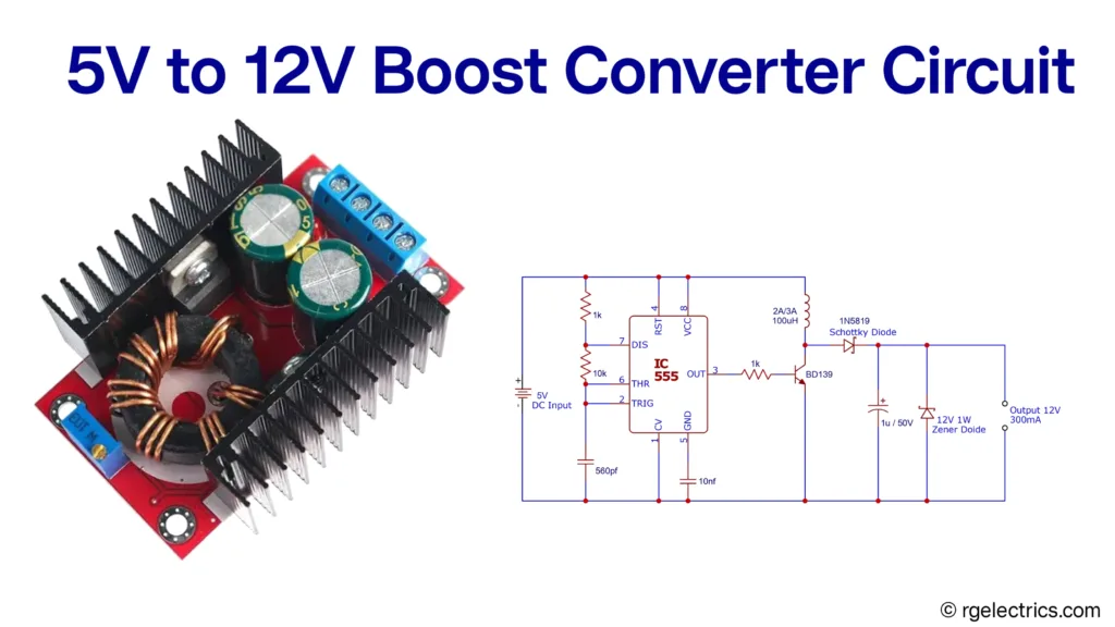 5V to 12V Boost Converter Circuit — RG Electrics