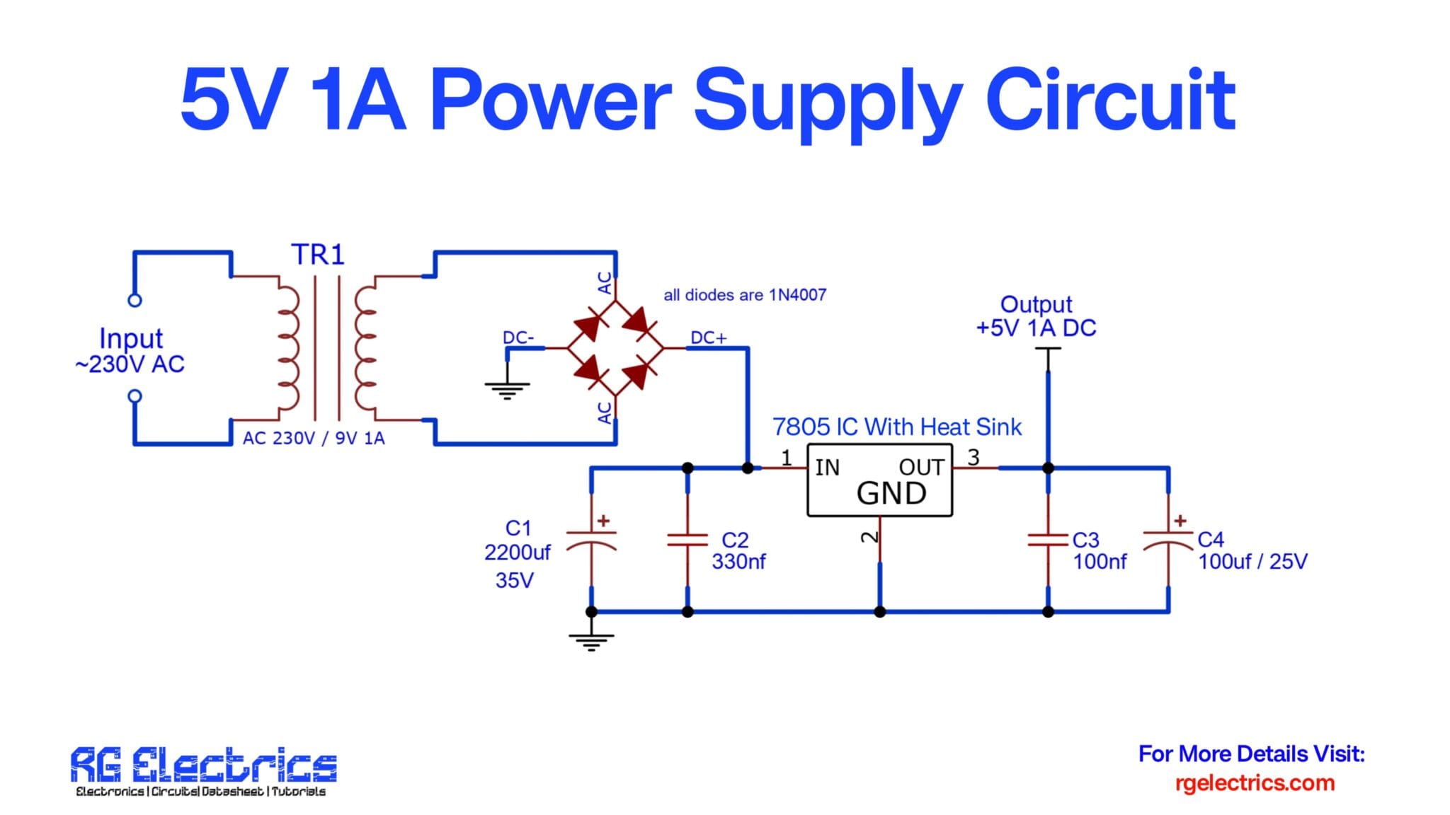5v 1a Charger Circuit Diagram
