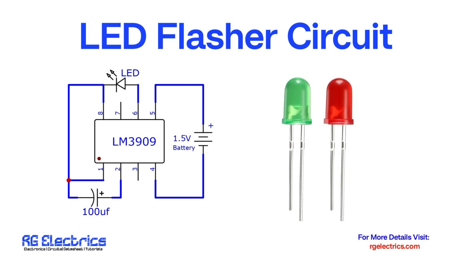 Simple LED Dimmer Circuit Using IRFZ44n Mosfet — RG Electrics