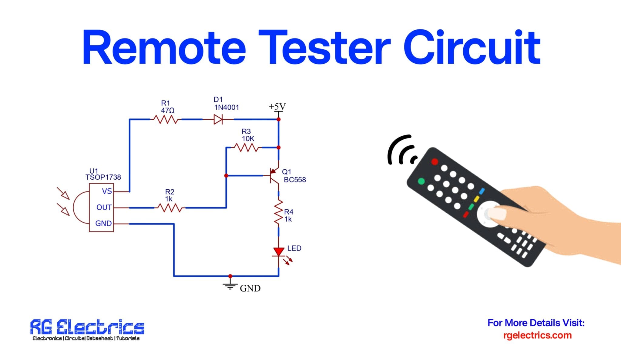 Simple Audio Amplifier Circuit using IRFZ44n — RG Electrics