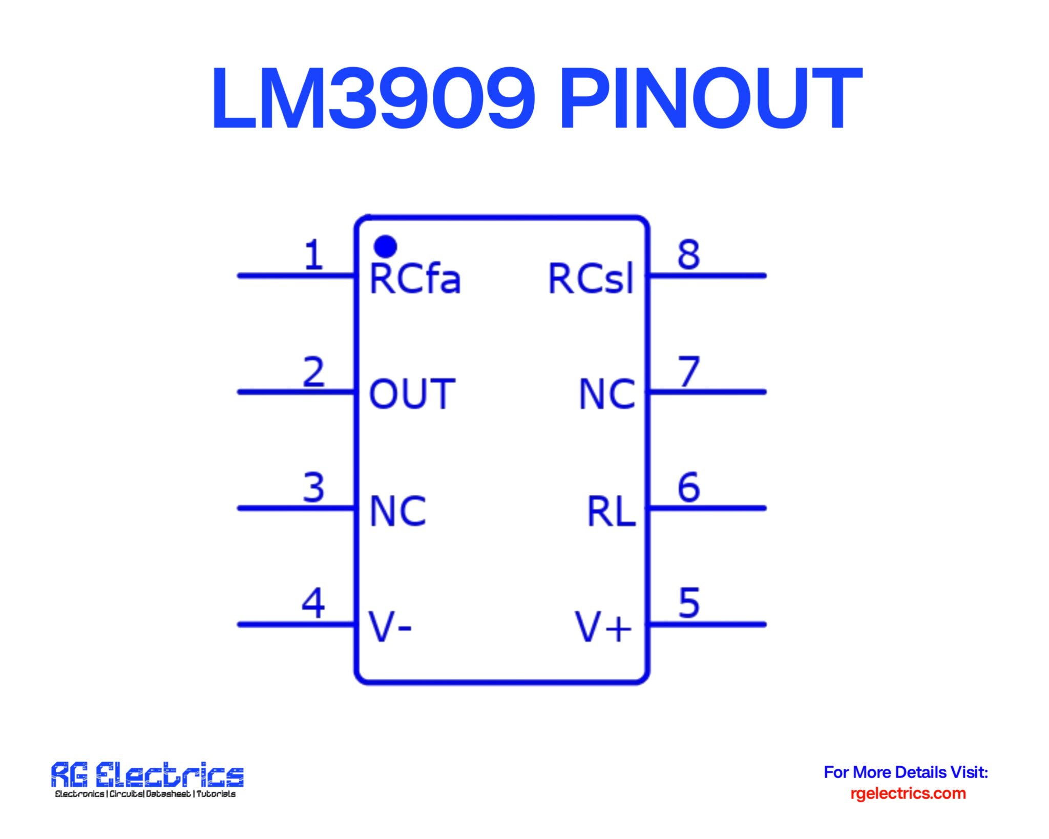 Light Sensor Circuit using LM3909 and LDR — RG Electrics