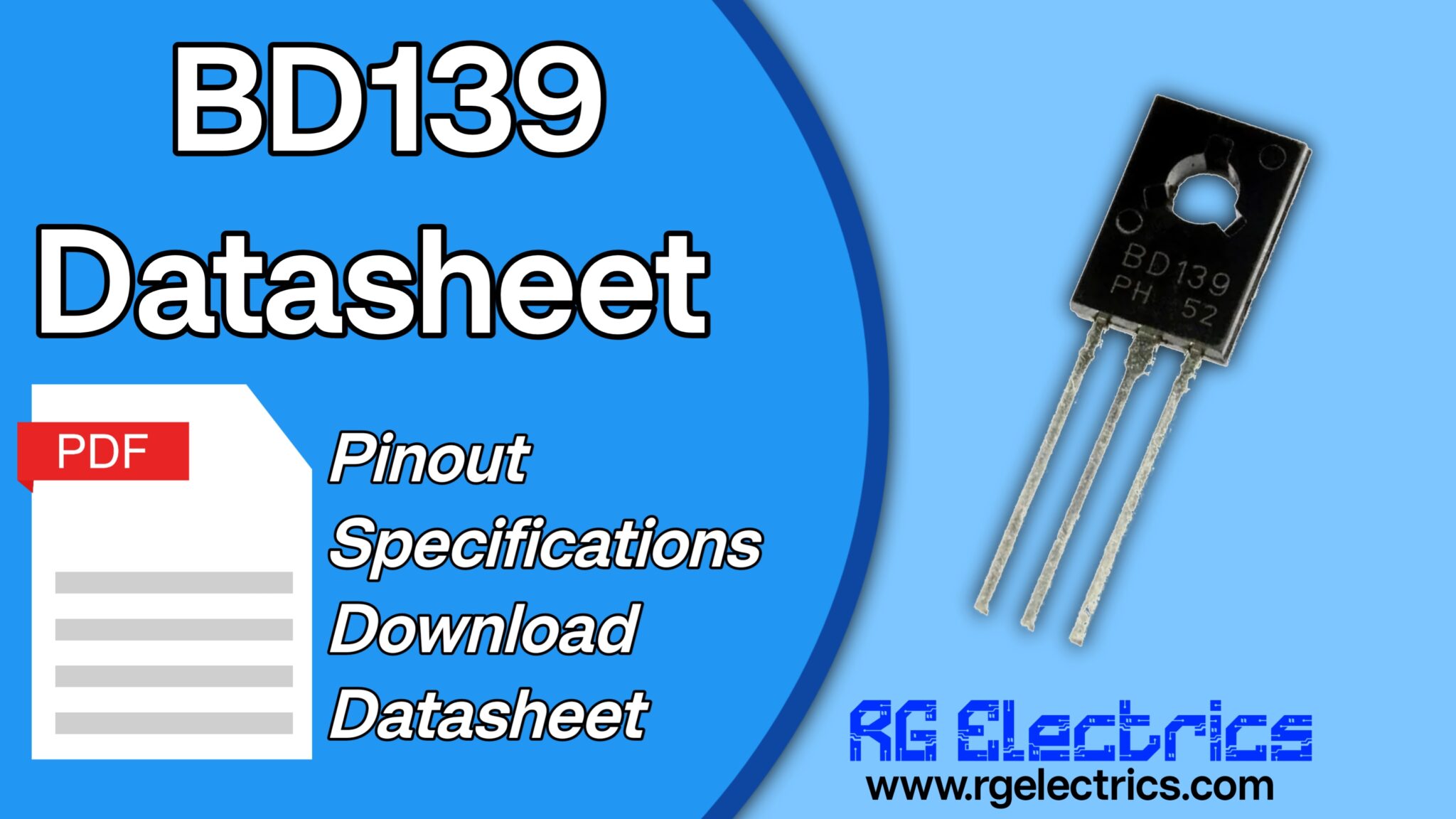 BC547 NPN bipolar junction transistor (BJT) Datasheet — RG Electrics