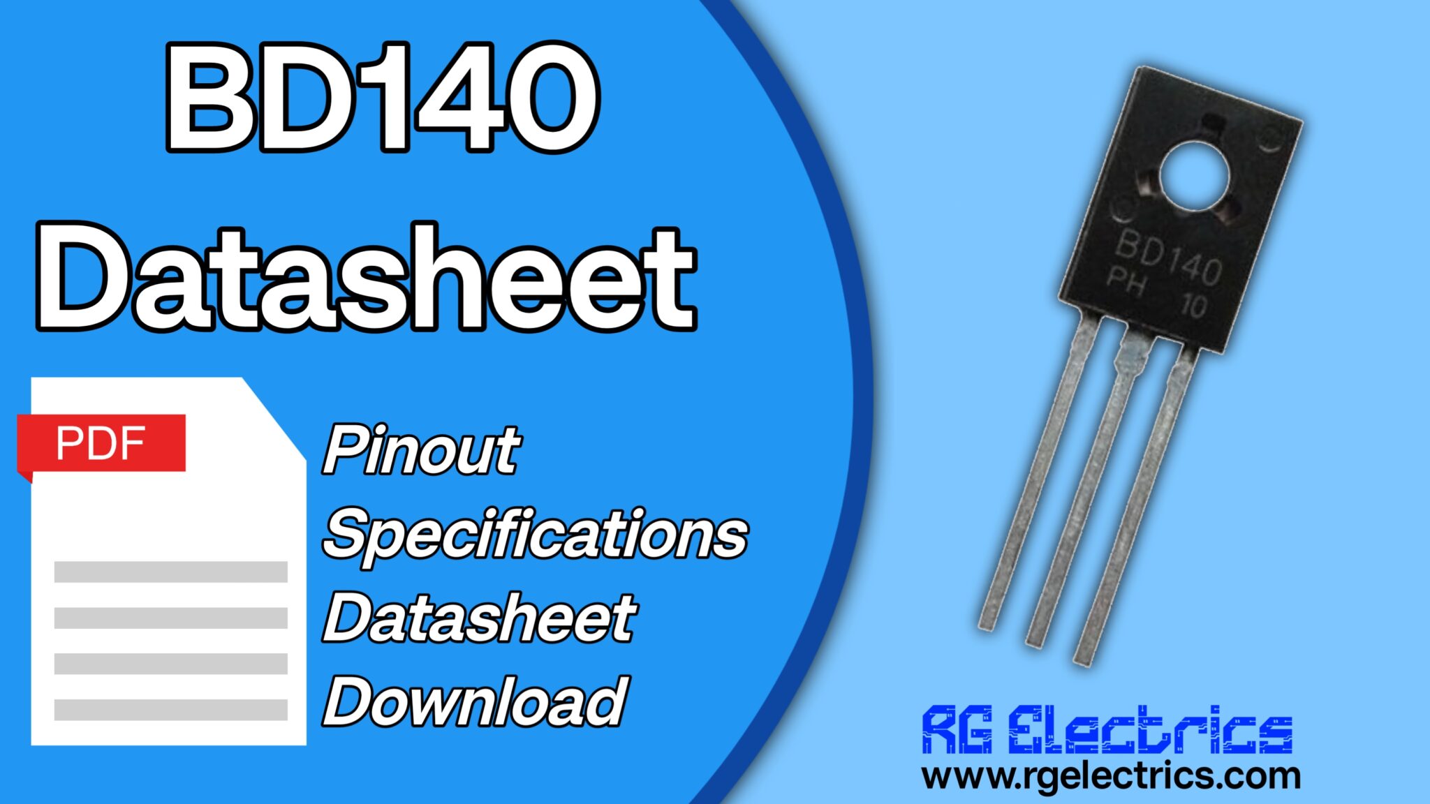 BC548 NPN Transistor Datasheet, Pinout, details — RG Electrics