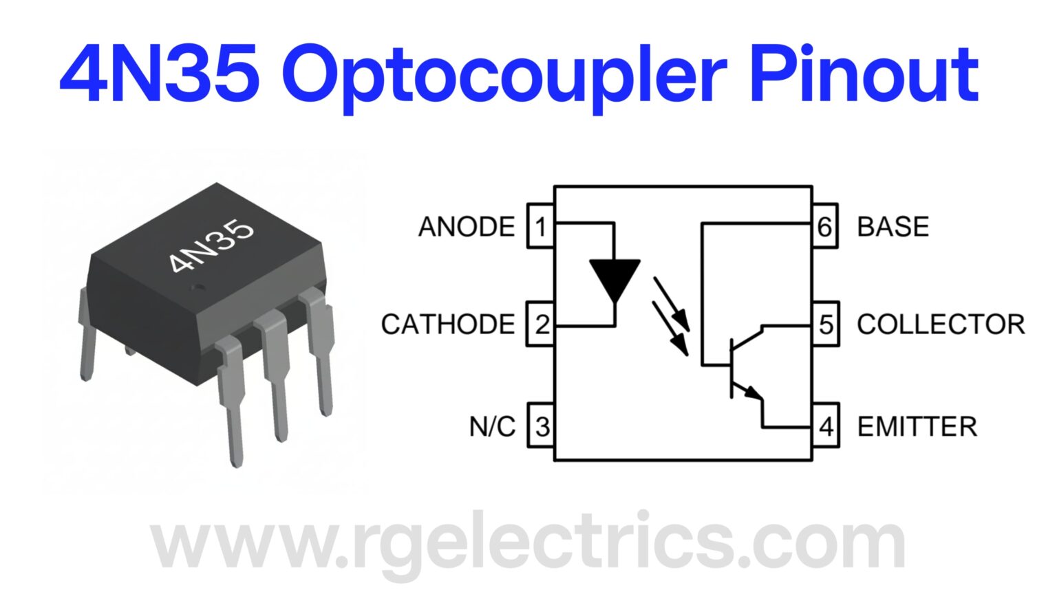 4N35 Optocoupler: Pinout, Features, Equivalent, and Applications ...