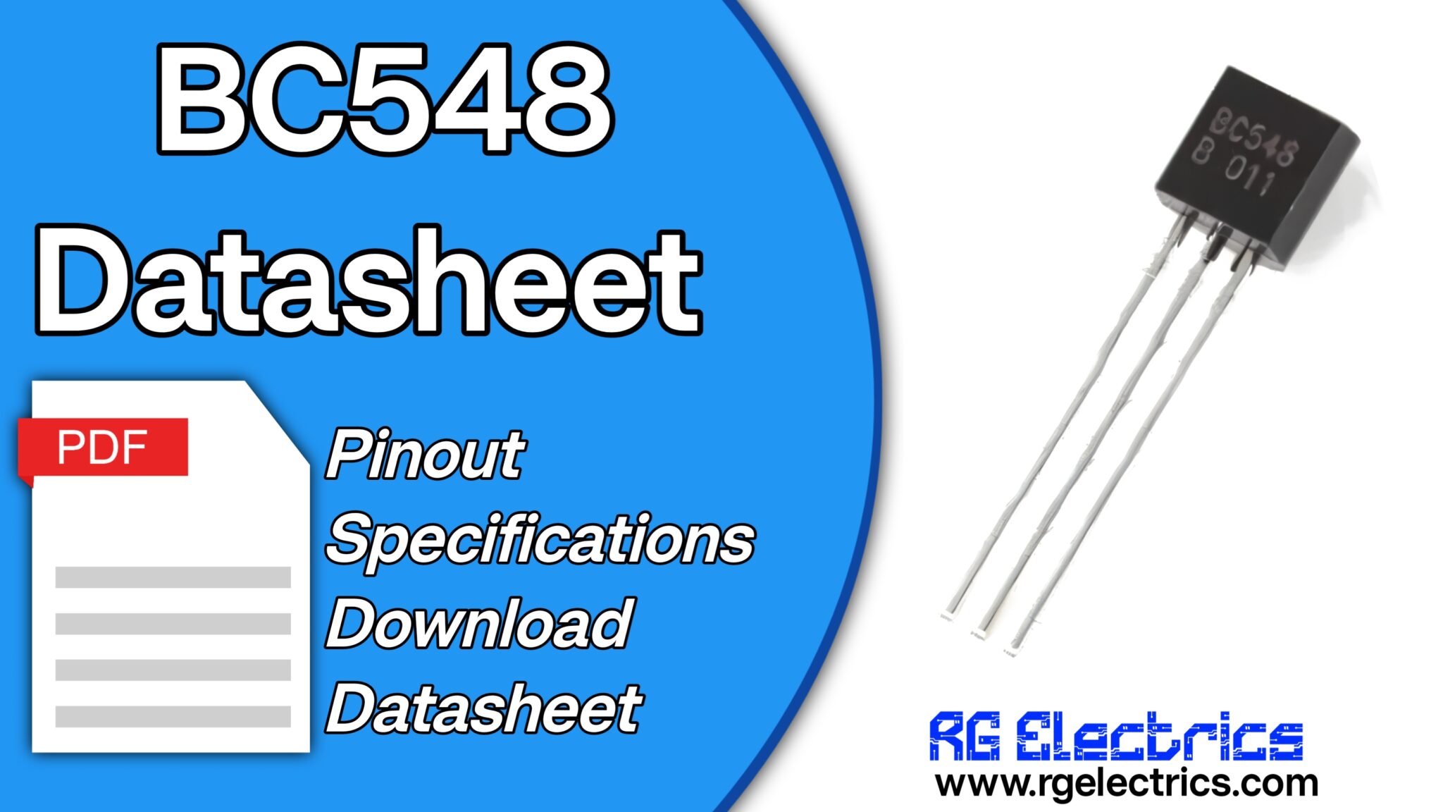 BC548 Transistor: Pinout, Features, Equivalent, and Applications ...